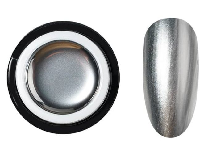 Metallic Painting Gel Silver Chrome | Silver Nail Gel Polish – Nails ...